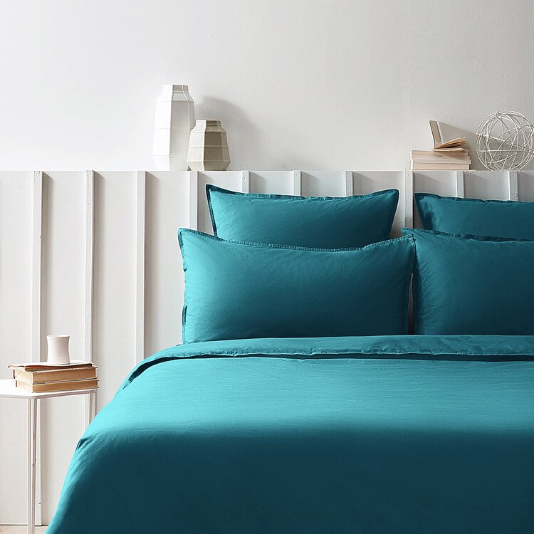 Parure de lit SMOOTH Lake - Linge de lit uni - JALLA